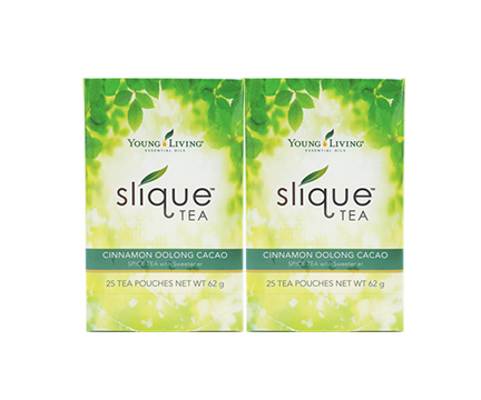 BOGO Slique Tea Cinnamon Oolong Cacao 25ct | Young Living Essential Oils