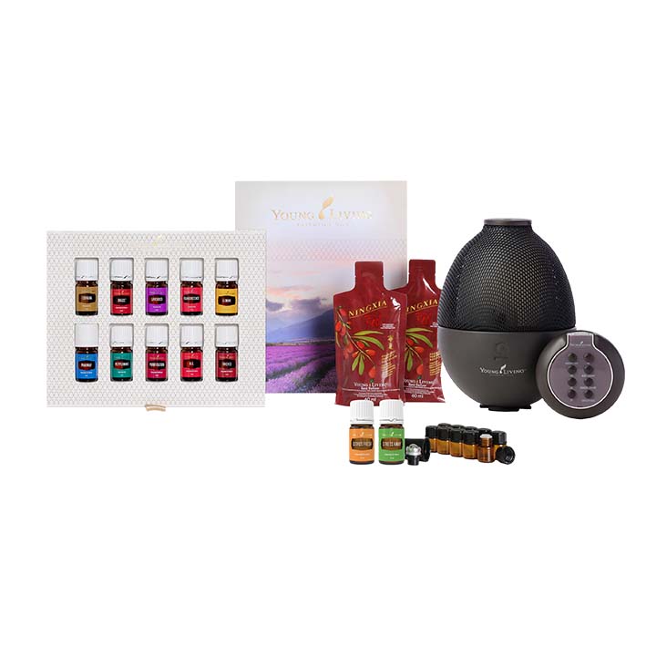 Premium Starter Bundle with Rainstone Diffuser (SG) | Young Living ...